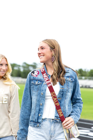 FSU Fear The Spear Custom Denim Jacket - Limited Release